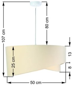 Lustr na lanku GALAXY 1xE27/60W/230V