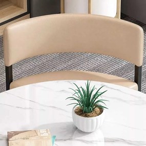 LuxuryForm DESIGN Jídelní set MONTE 4+1 - latte / bílý