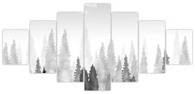 Obraz - Vrcholky lesů (210x100 cm)