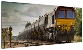 Obraz - jedoucí vlak (100x40cm)