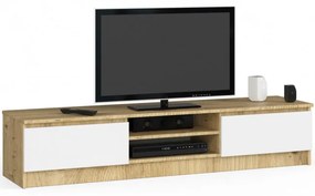 Stolek pod TV RTV K 160 CLP dub artisan / bílý