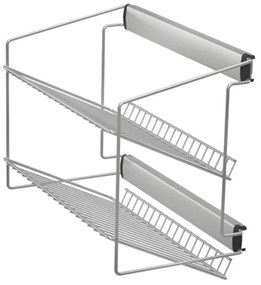 In-Design Úložný dvoupatrový koš Barva koše: šedá