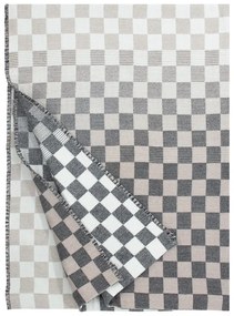 Merino deka Shakki 130x180, béžovo-černo-bílá