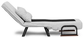 Designové rozkládací křeslo Hilarius II šedé