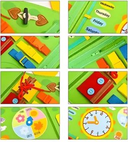 2KIDS TOYS Activity board Dinosaurus / Senzorická deska / textilní / o
