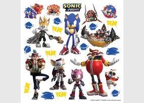 Dětská samolepka na zeď Sonic | 30 x 30 cm | DDKS3931