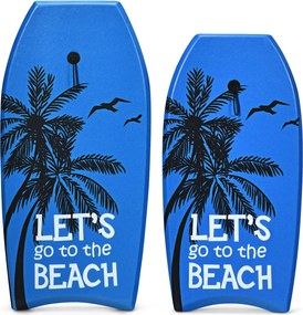 Costway Bodyboard lehké plavecké prkno na pláž pro děti a dospělé 106 cm modré