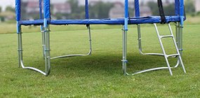 Premium Modrá trampolína 400 cm s ochrannou sítí + žebřík + krycí plachta