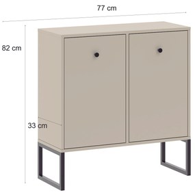 Komoda LINEA 2D kašmírová