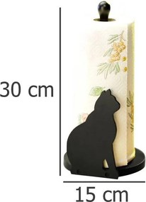 Stojan na papírové ručníky CAT, černý