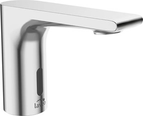 Laveo Plato, elektronická umyvadlová baterie s externí regulací teploty, stojánková, chromová, LAV-BLY_024D
