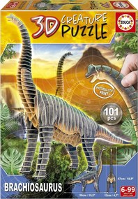 3d puzzle educa 3d puzzle brachiosaurus 101 dílků