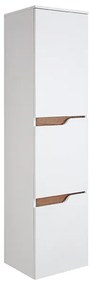 A-Interiéry Inge W V 40 P koupelnová skříňka závěsná vysoká bílá/dub