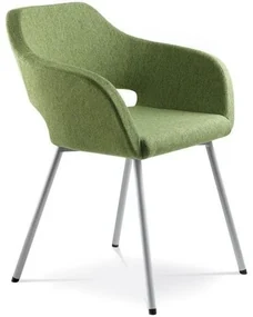 LD SEATING - Křeslo POLO+ s čtyřnohou kovovou podnoží