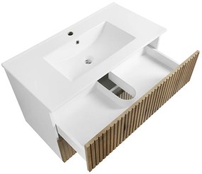Aqualine Aqualine, PANEDA STRIP umyvadlová skříňka 89,5x55x45,2cm, dub emporio, PN390