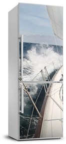 Wallmuralia Samolepící nálepka na ledničku Plachetnice na moři 60x180 cm