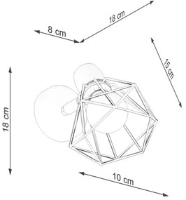 Sollux SL.1102 - Nástěnné bodové svítidlo ARTEMIS 1xE14/40W/230V bílá