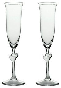 Trendy glass skleničky na šampaňské L´Amour transparentní 175 ml 2KS