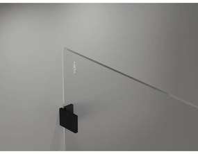 Mexen Lunar sprchová stěna pravá 50 x 200 cm, 8mm čiré sklo, černá matná, 830-050-000-70-00-P