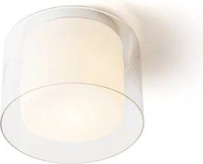 Svítidlo RENDL VENICE 23 stropní čiré sklo/opálové sklo/chrom 230V LED E27 11W IP44 R13684