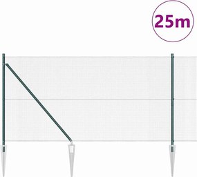 Svařované drátěné ploty s hroty 25 x 1 m Ocel potažená PVC 3352080