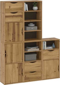 Boční skříňky 5 ks "ODDA" 40x24x79 cm Borovicový masiv 3365362
