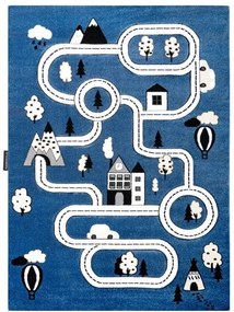 Dywany Łuszczów Dětský kusový koberec Petit Town streets blue ROZMĚR: 160x220