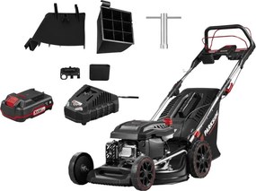 Parkside Performance Benzínová sekačka na trávu s pojezdem a s elektrickým startováním PPBRM 53 B2