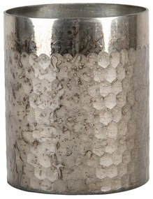 Stříbrný opracovaný svícen na čajovou svíčku – 11x13 cm