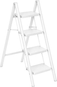 Skládací schůdky EASYSTEP 4-stupňové bílé