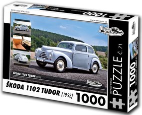 Retro-auta puzzle č. 71 škoda 1102 tudor (1952) 1000 dílků