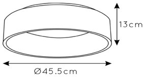 Lucide 46100/32/30 - LED Stropní svítidlo TALOWE LED/30W/230V černá