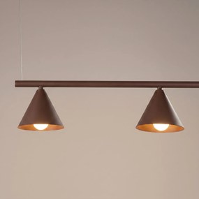 Sollux Lighting Lustr NOX 4L hnědý