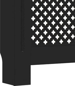 Kryt na radiátor černý 152 x 19 x 81,5 cm MDF 288195