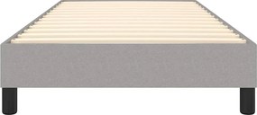 Rám postele s boxspringem světle šedý 90 x 200 cm textil 3120484