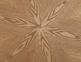 Kulatý jídelní stůl Angel 120 cm dub přírodní/černý