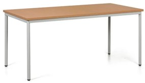 Jídelní stůl TRIVIA, světle šedá konstrukce, 1600 x 800 mm, buk
