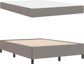 Postel s boxspringem Taupe 140 x 190 cm textil 3398861
