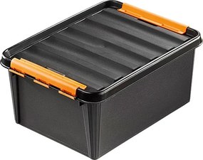 Smartstore Pro Box s víkem, 40 × 30 × 19 cm, 15 l, černá