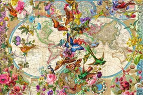 Puzzle ravensburger 171170 motýlí mapa světa 3000 dílků