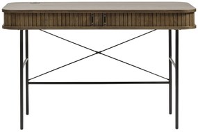 Designový psací stůl Vasiliy 120 cm kouřový dub
