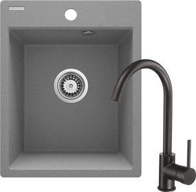 Deante Granite sink with tap, 1-bowl