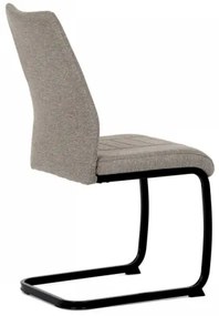 Jídelní židle hnědá látka černé kovové nohy DCL-438 BR2