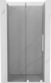 Mexen Velar, posuvné dveře do otvoru 110x200 cm, 8mm čiré sklo, bílý profil, 871-110-000-01-20