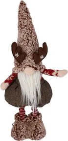 Vánoční dekorace elf béžová 55 cm