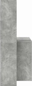 Stůl Betonově šedá 138,5 x 55 x 143 cm Kompozitní dřevo 3337252