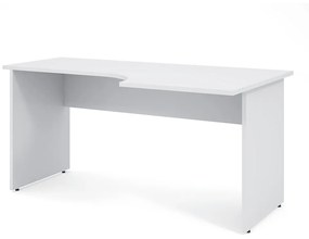 Ergonomický stůl Impress 160 x 90 cm, pravý, bílá