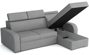 Sedací souprava OSLO L | 235x170 | rozkládací + úložný prostor | monolith 29 tmavě hnědá