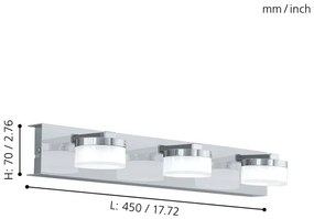 Eglo 96543 - LED Stmívatelné koupelnové svítidlo ROMENDO 1 3xLED/7,2W/ IP44