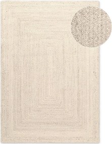 Krémový oboustranný/ručně tkaný jutový koberec 60x90 cm Juno – Hanse Home